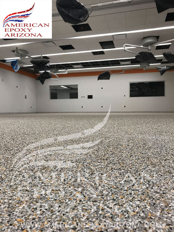 Full Chip Epoxy Flooring Gallery - American Epoxy Arizona